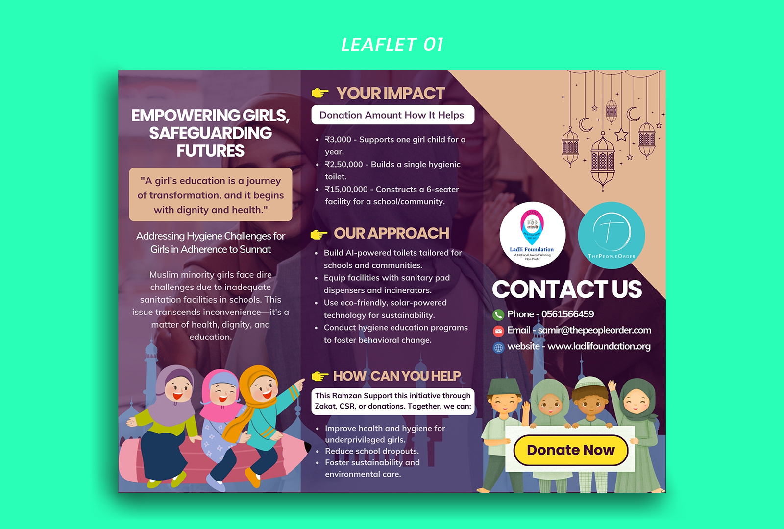 Leaflets Design In Canva by Ankit Singh on Dribbble