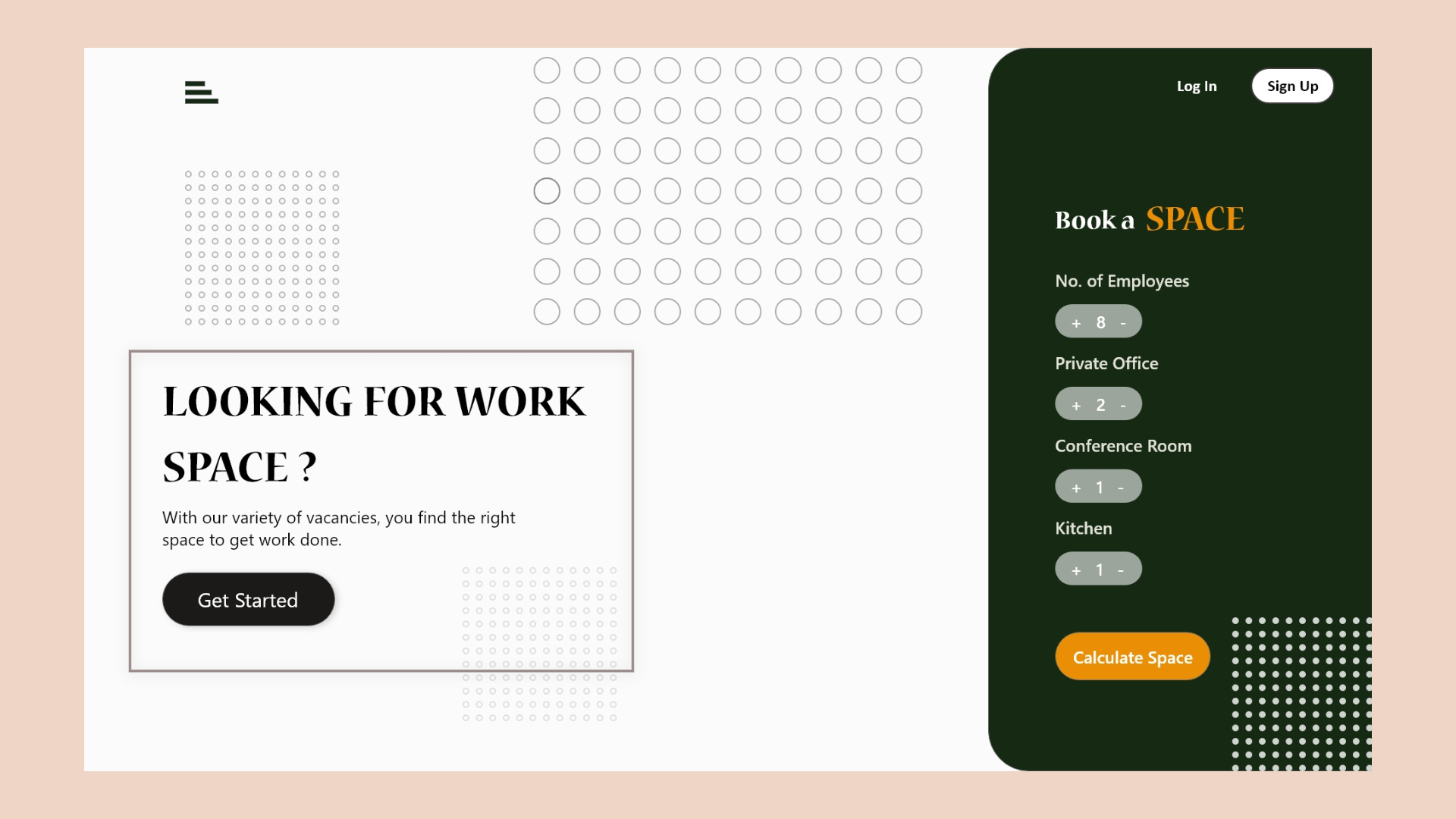 Office Space main page design by Damilare Adigun on Dribbble