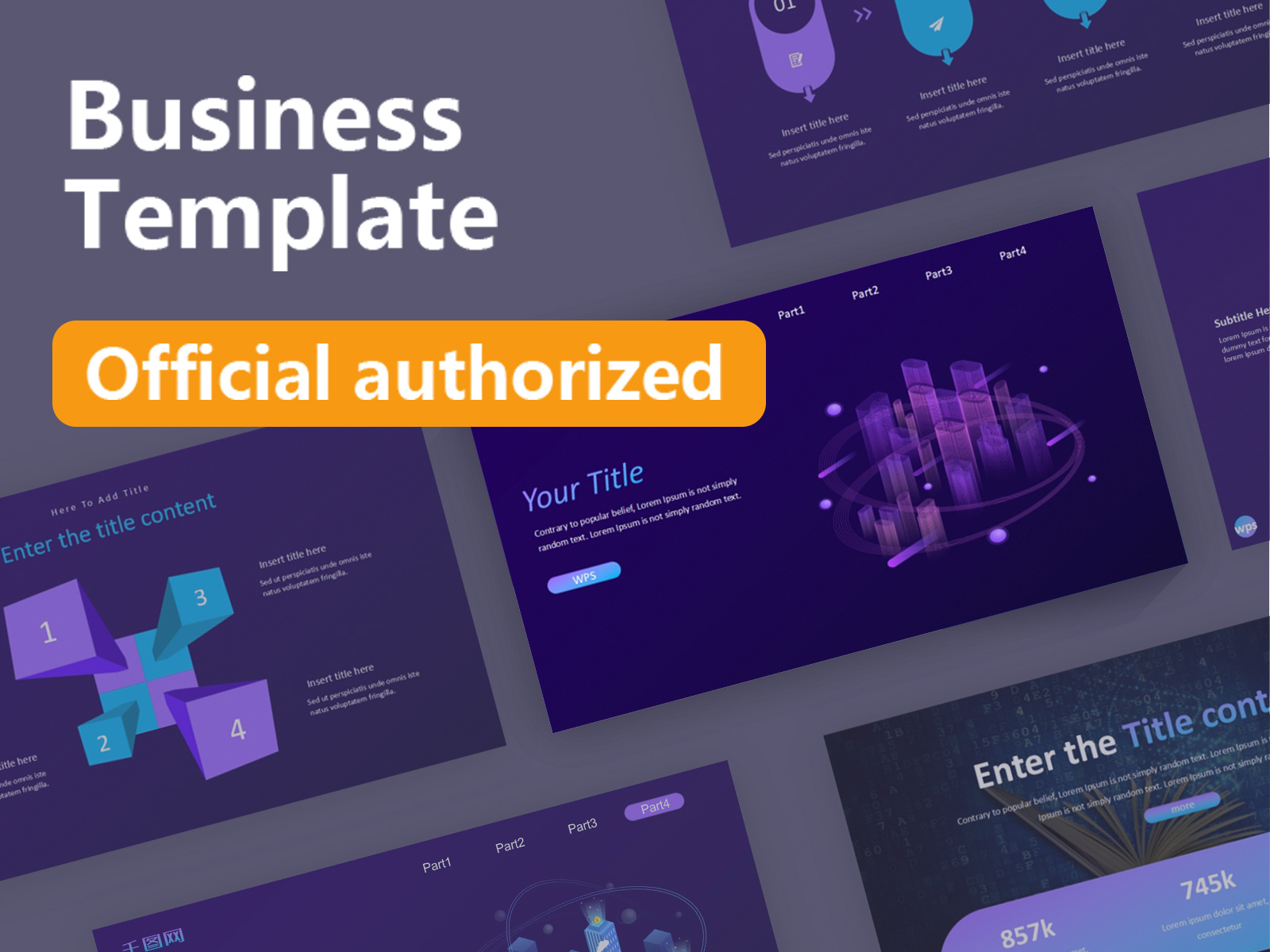 Simple Business Presentation Template by WPS Templates on Dribbble