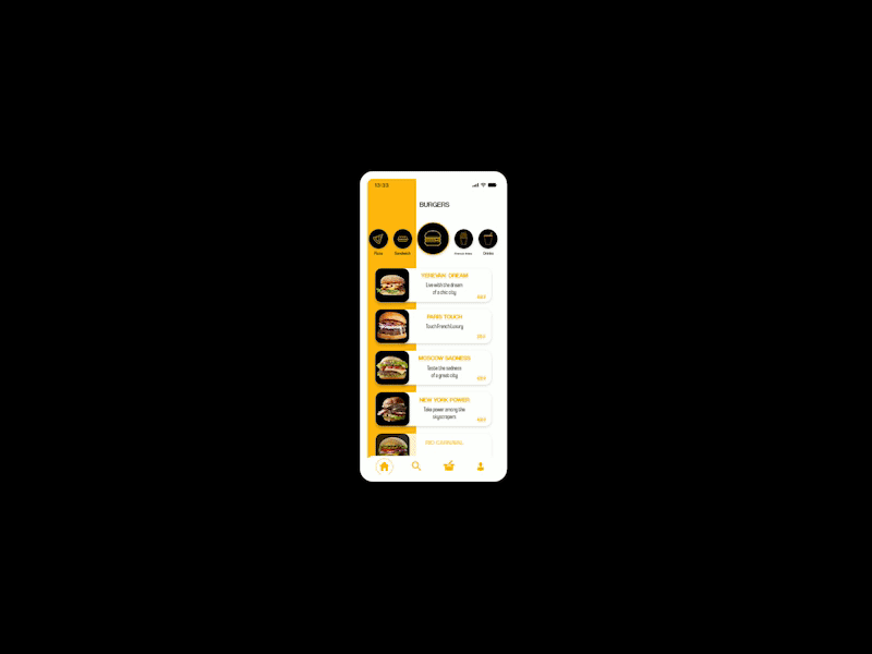 Food App Animation by KENPACH1 on Dribbble