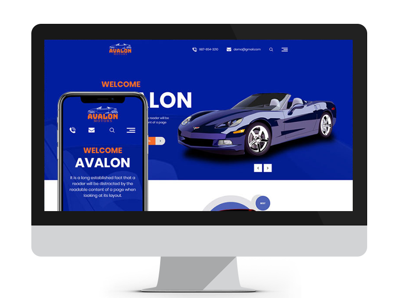 Avalon by Free Website Templates on Dribbble