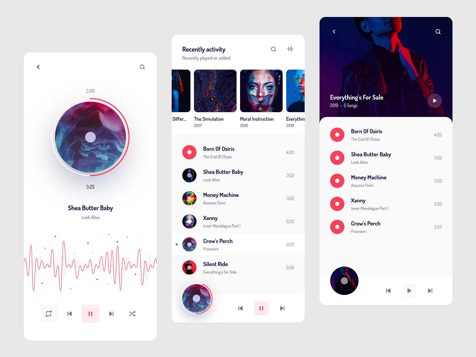 Music Player app by Hasan Sibakhi on Dribbble