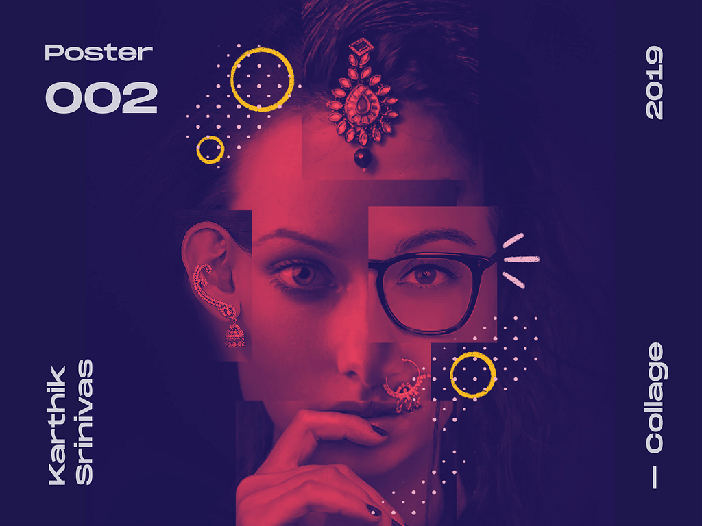 Collage poster - 002 by Charco Design on Dribbble