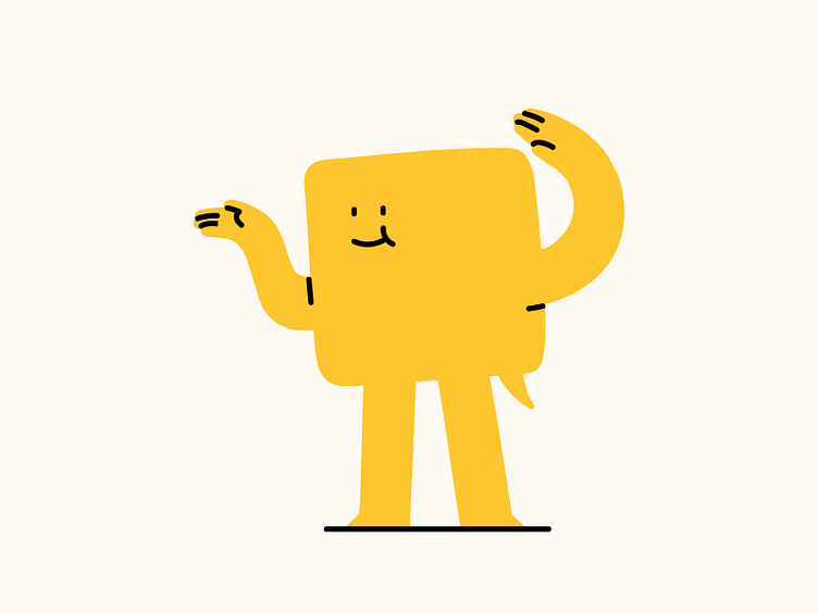 Square Guy by Ivan Mesaros on Dribbble