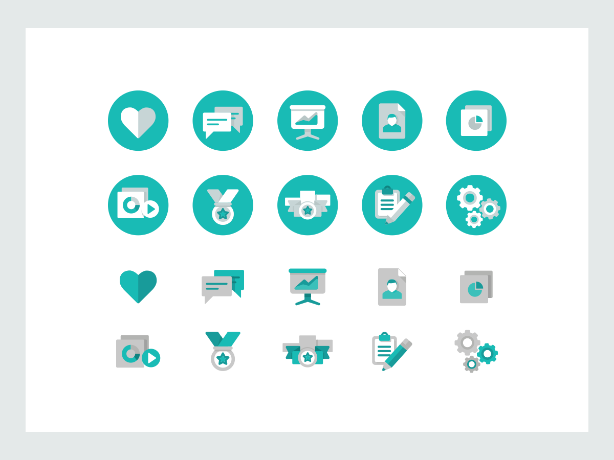 SynerQ - Icon set by Eliana Becerra on Dribbble