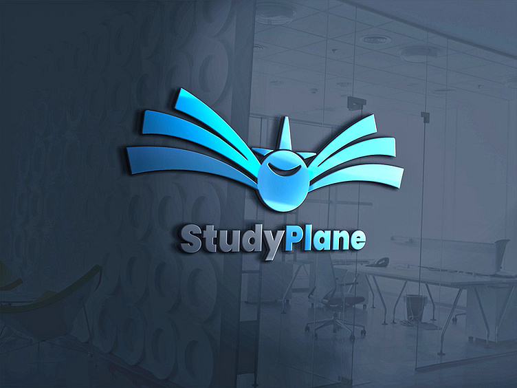 Study plane LOGO mockup by Tawhid Hc on Dribbble