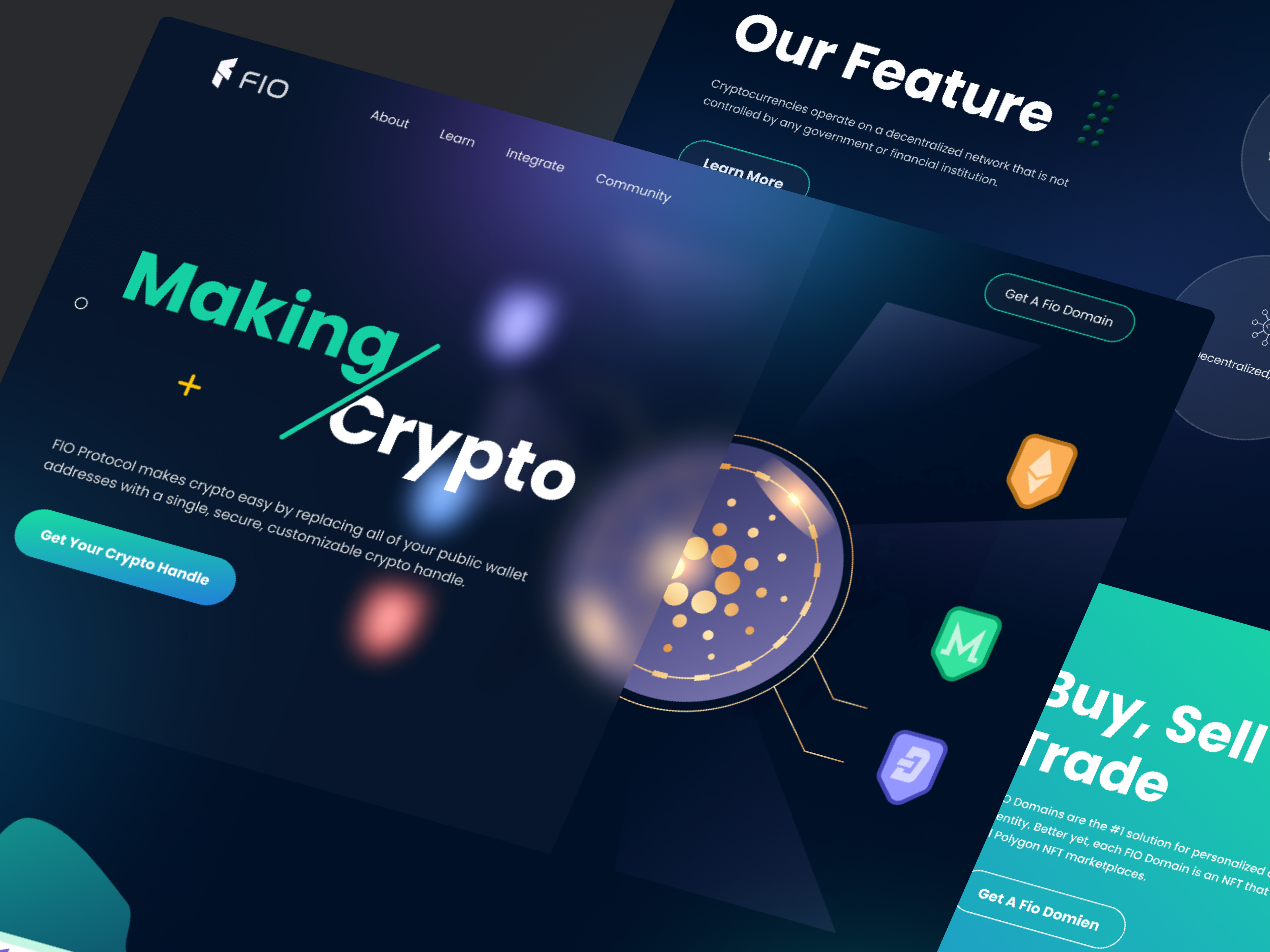 Crypto Landing Page Design by Alamgir Hossain on Dribbble