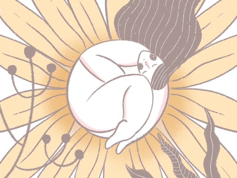 Bloom sleep by Colores Garibotti on Dribbble