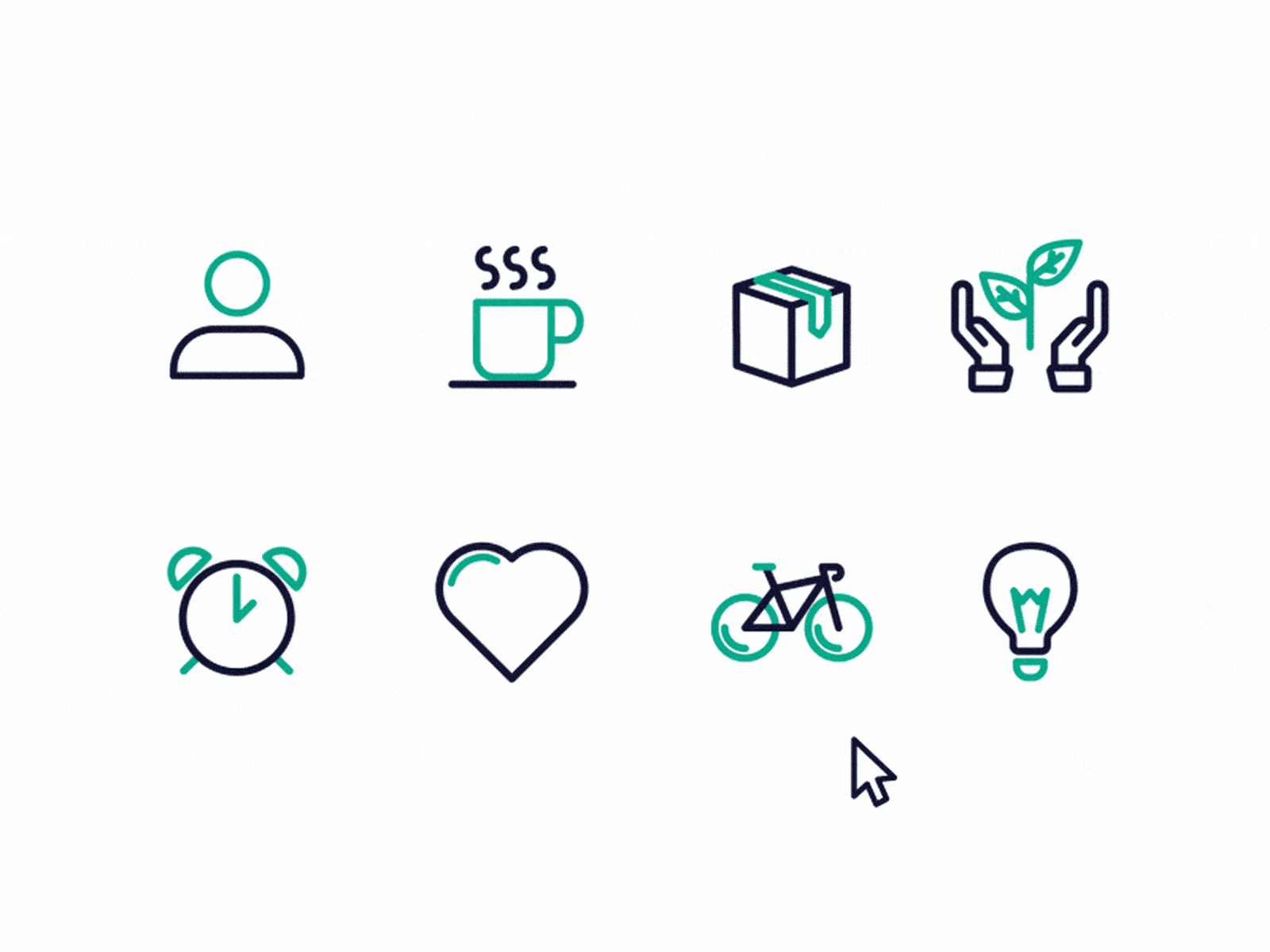 50 Free Animated Icon Set by Tom Wilusz on Dribbble