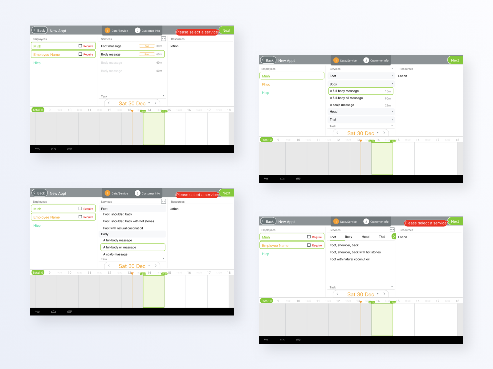 Merchant on Ipad/ Tablet (Category - 4 Options) by Cuong Trinh on Dribbble