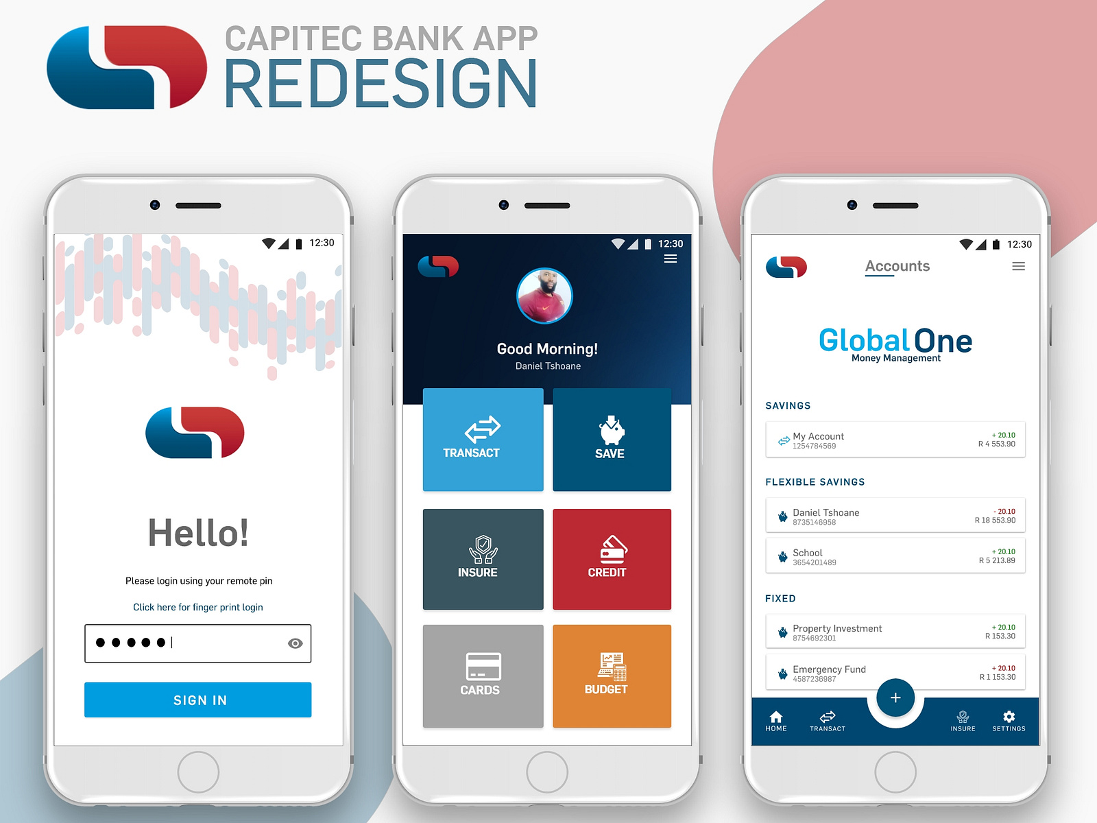 Capitec Bank App Redesign by Daniel Tshoane on Dribbble