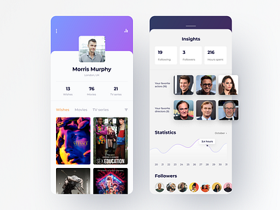 My Movie Profile by Lay – UX/UI and branding for Voyager on Dribbble