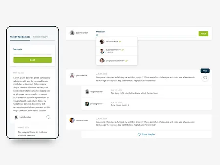 Comment UI designs, themes, templates and downloadable graphic elements ...