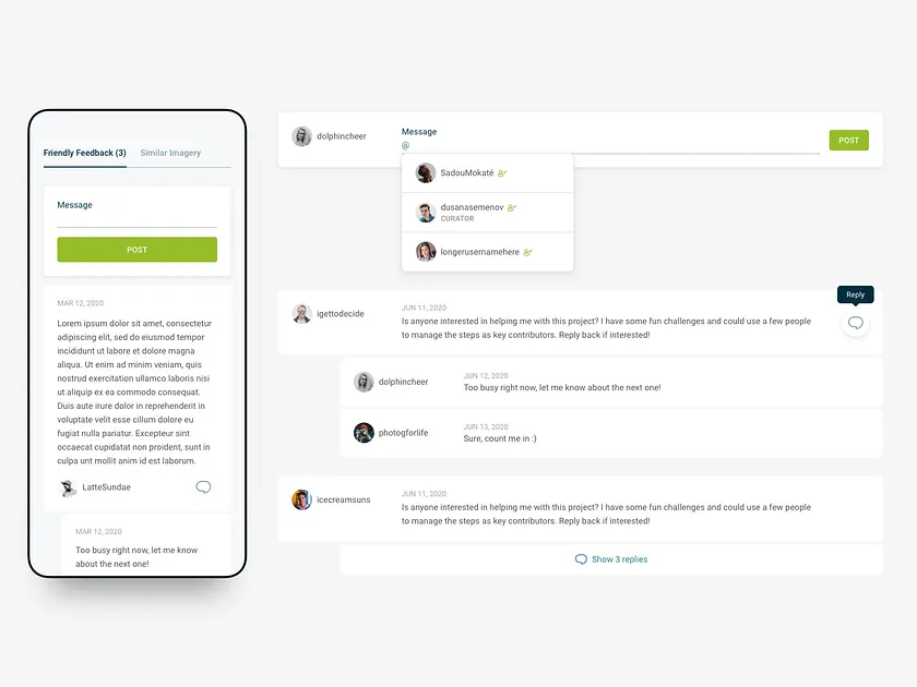 Comment UI designs, themes, templates and downloadable graphic elements ...
