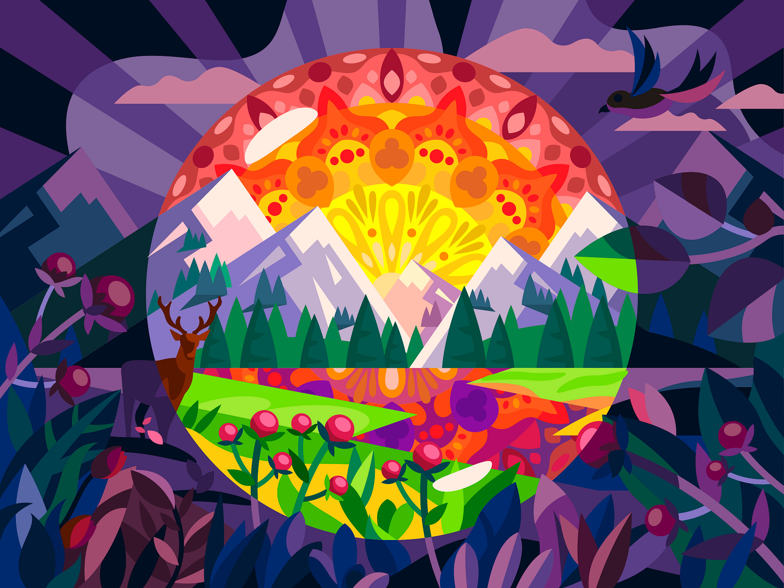 Mandala Landscape by Igor Ianchenko on Dribbble