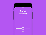 Smoke Slider by Aaron Iker on Dribbble