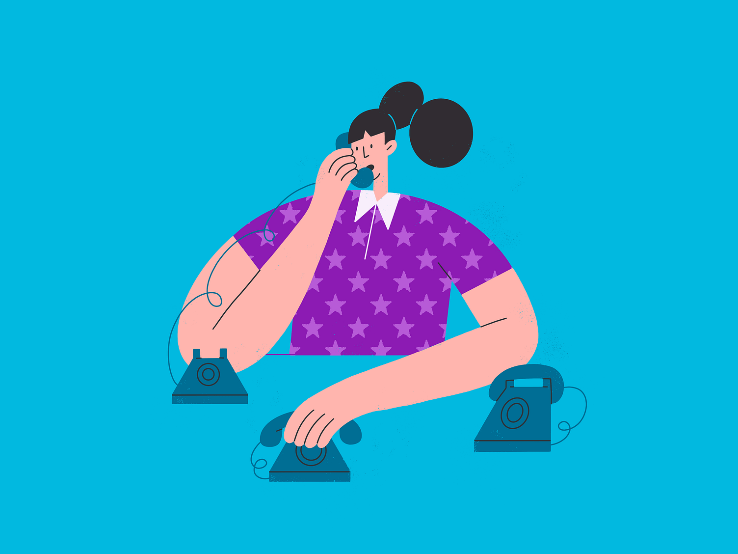Phone operator by Liza Kobrazova on Dribbble
