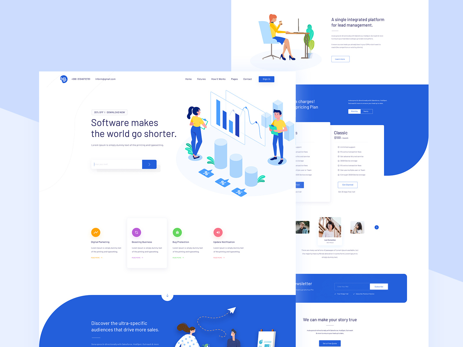 Digital Marketing Landing page by Hazrat Ali 🧠 on Dribbble