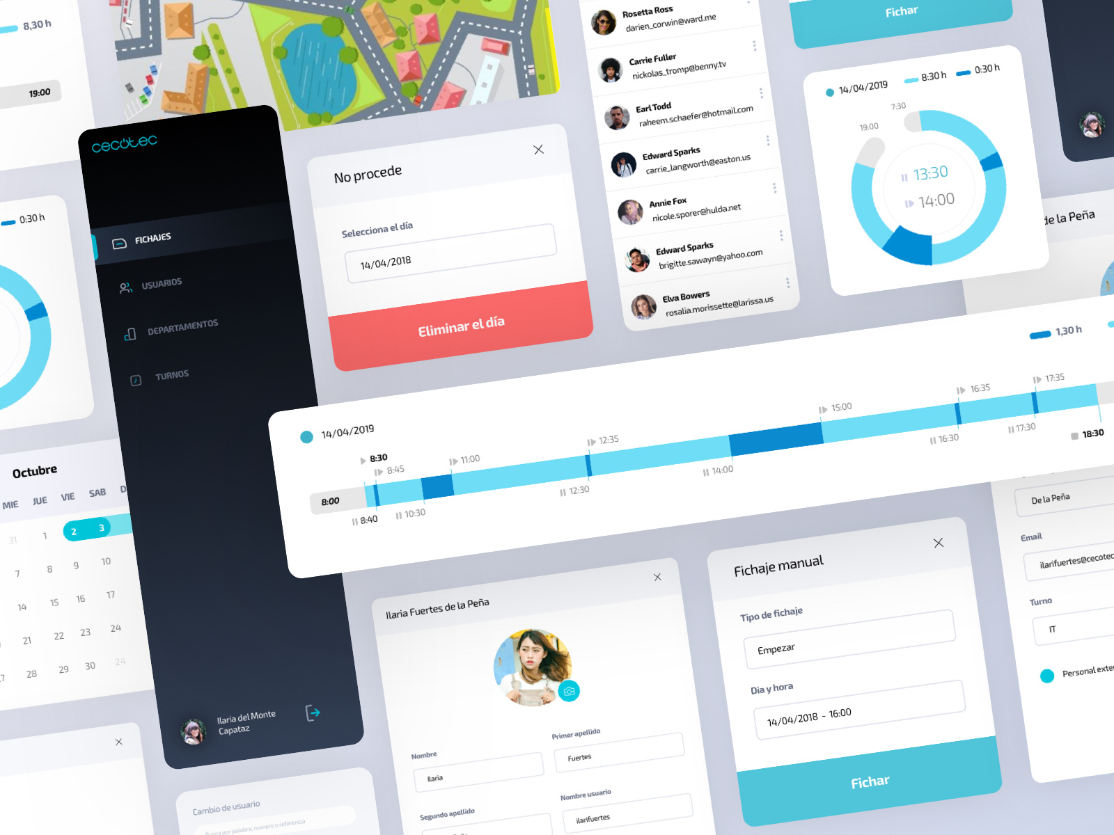 Time Work Recording - UI Elements by Tommaso Tavormina on Dribbble