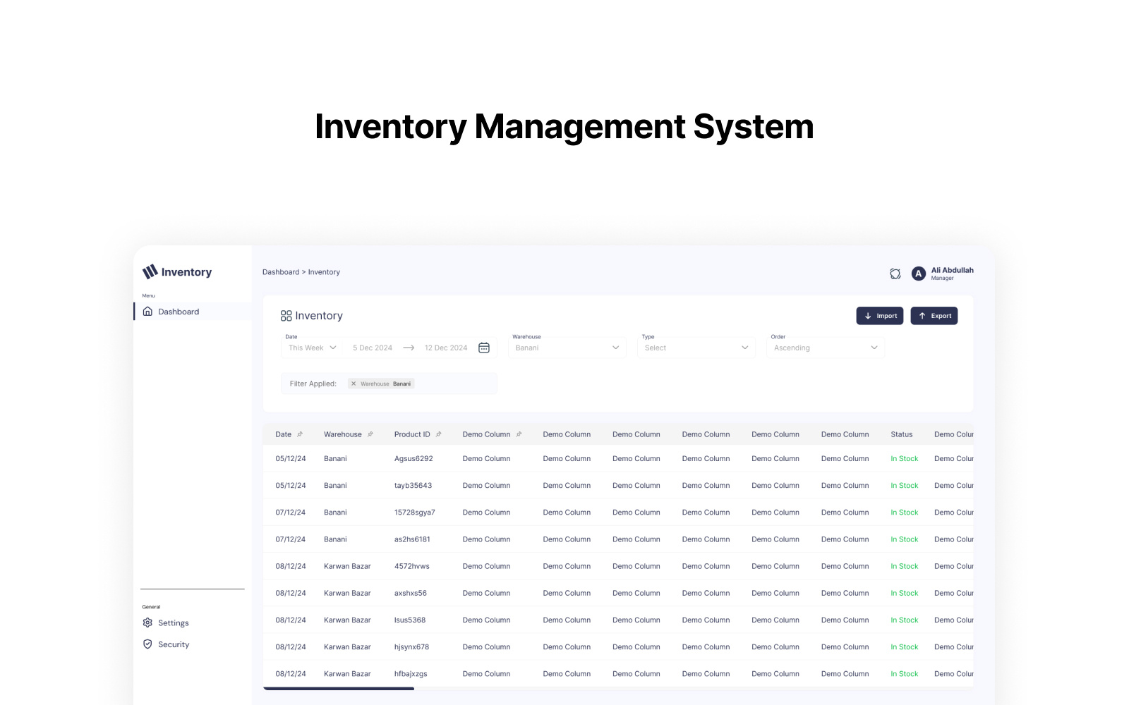 Browse thousands of Dashboard Inventory Management images for design ...