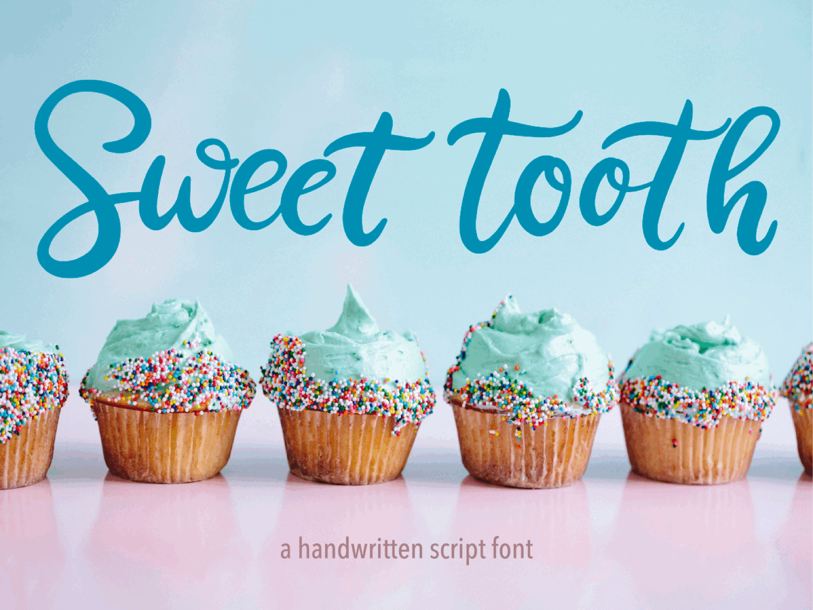 Sweet Tooth. A Handwritten Script Font. by Lena Almazova Dolzhenko on ...