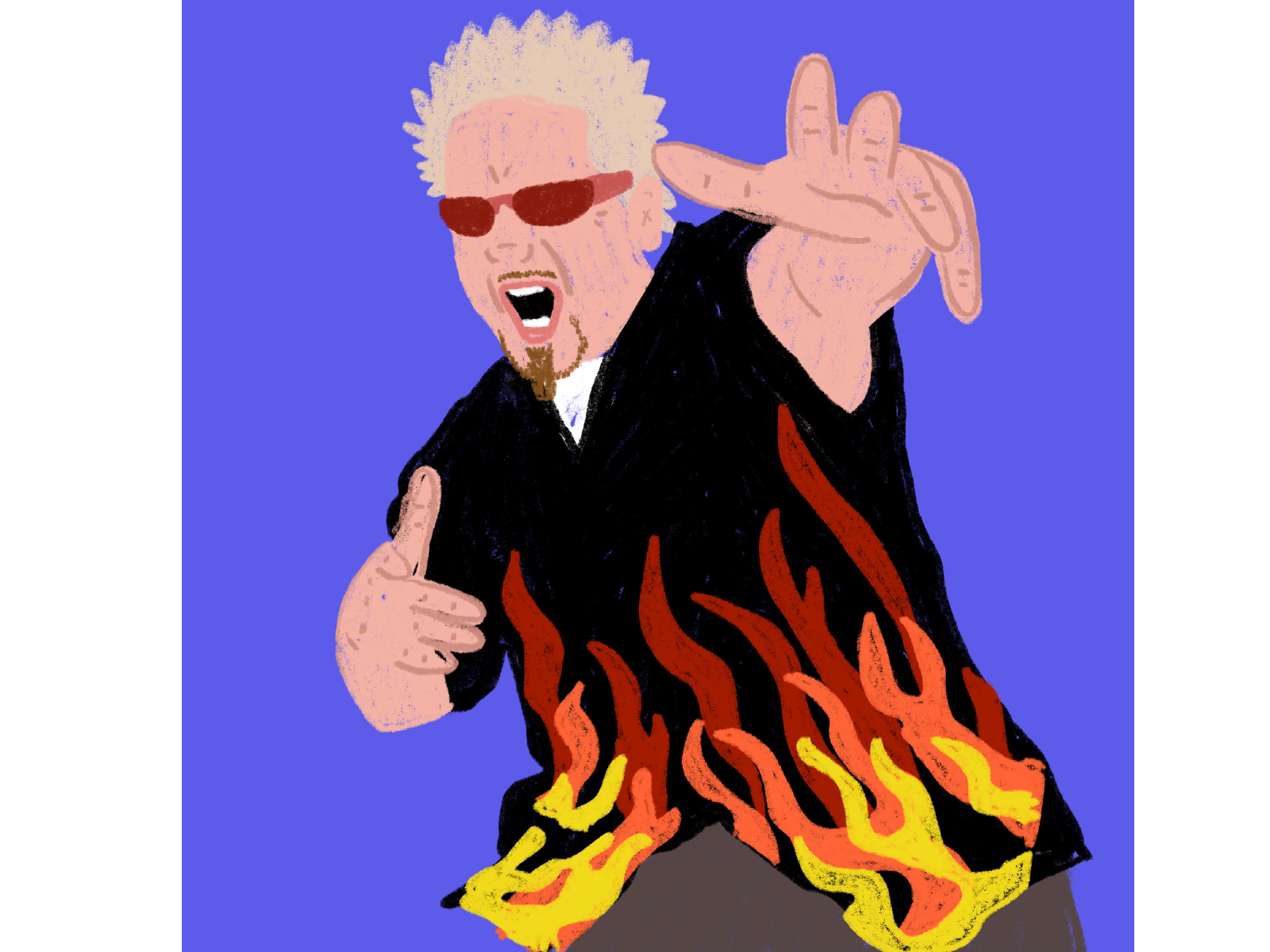 Anime Guy Fieri Guy Fieri #4 Digital Art By Sisy Brona Pixels