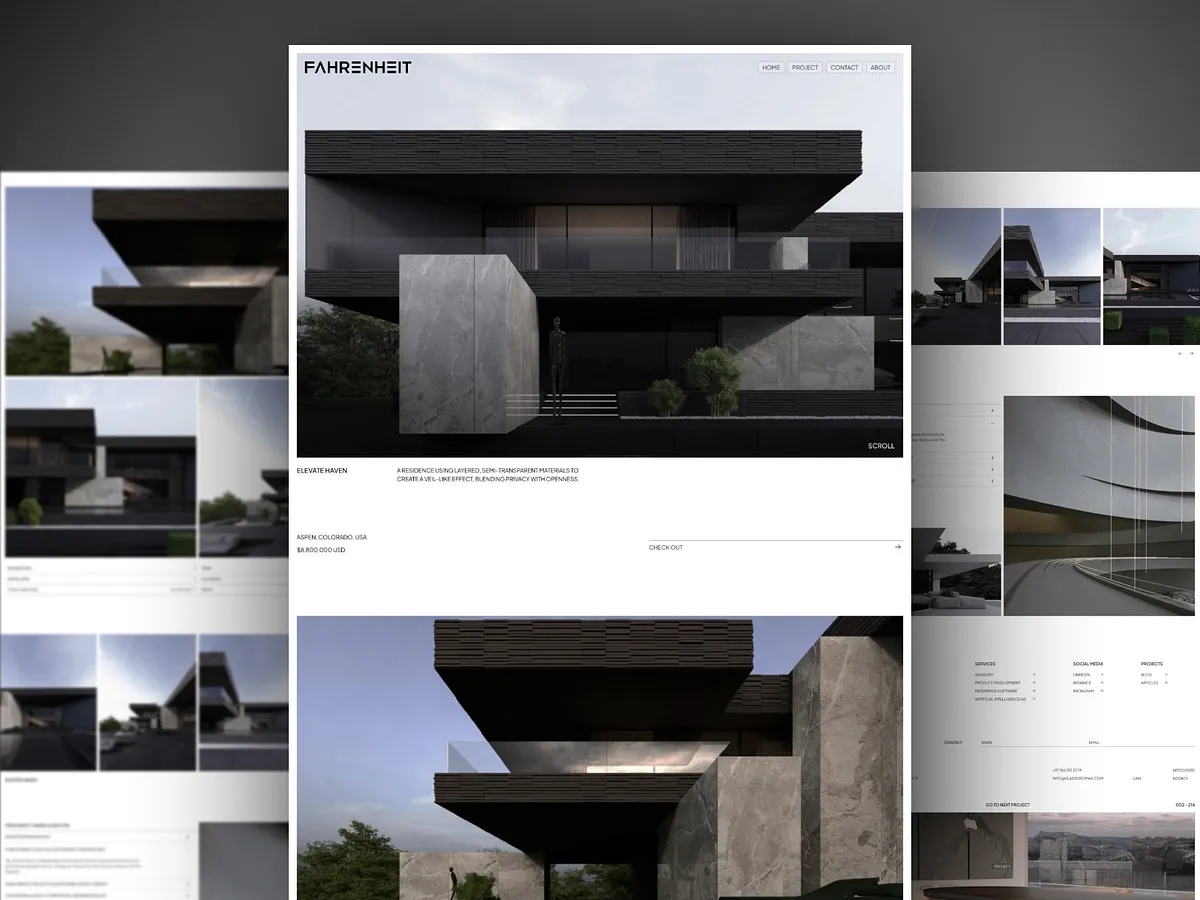 Browse thousands of Architect Portfolio Website images for design inspiration | Dribbble