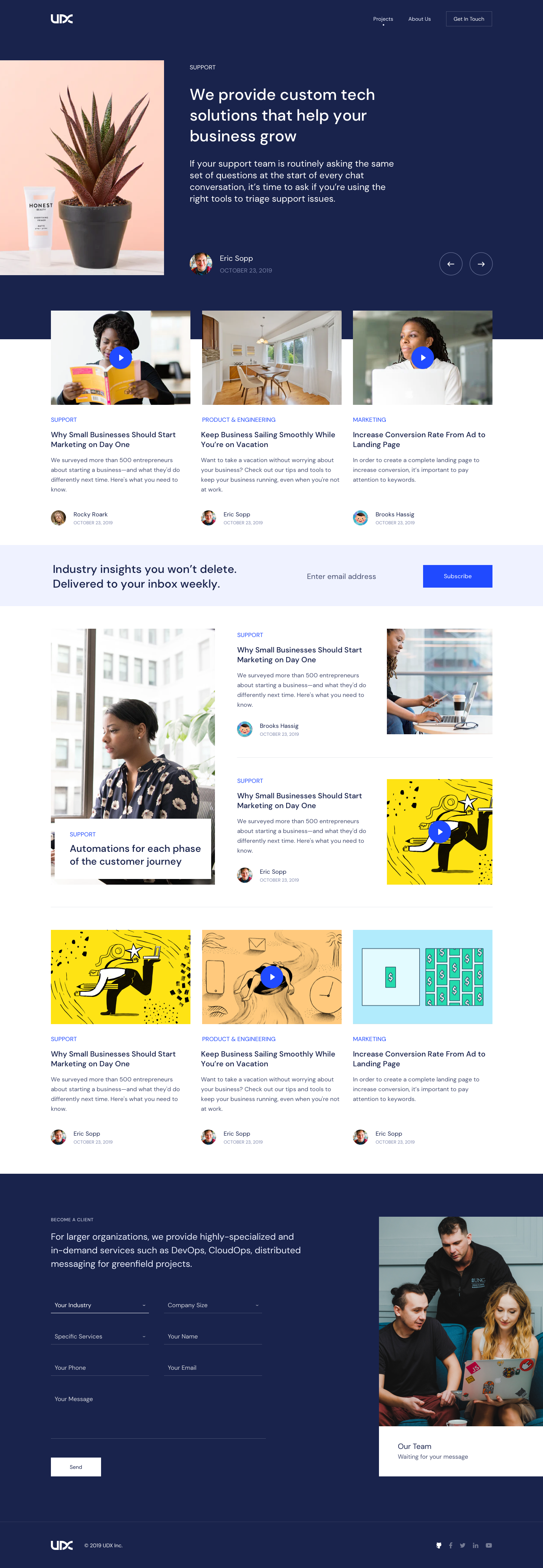 UDX Blog by Paresh Khatri on Dribbble
