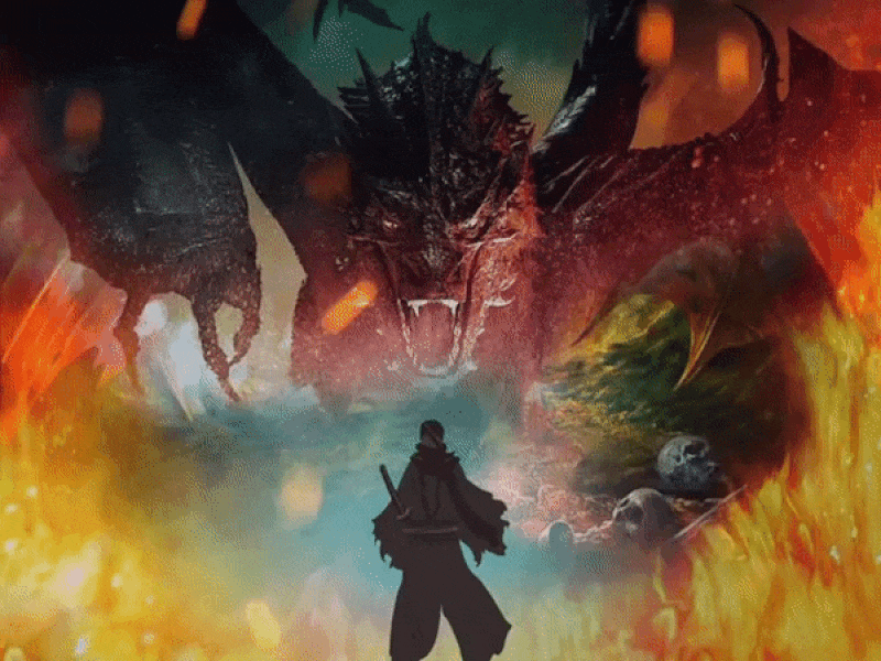 Gif De Smaug Hobbit : Bilbo/Smaug Smaug Wakes Up Part 1/2 On Make A