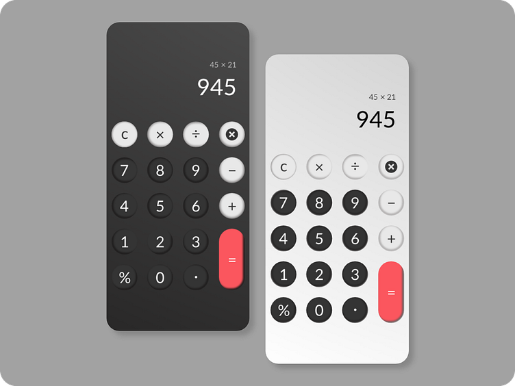 Calculator App design by suganthini mp on Dribbble