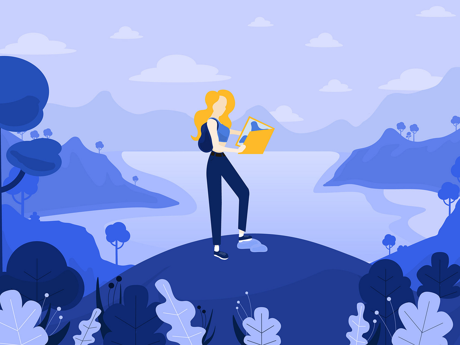 Scenery Illustration by Yana Lapunova on Dribbble