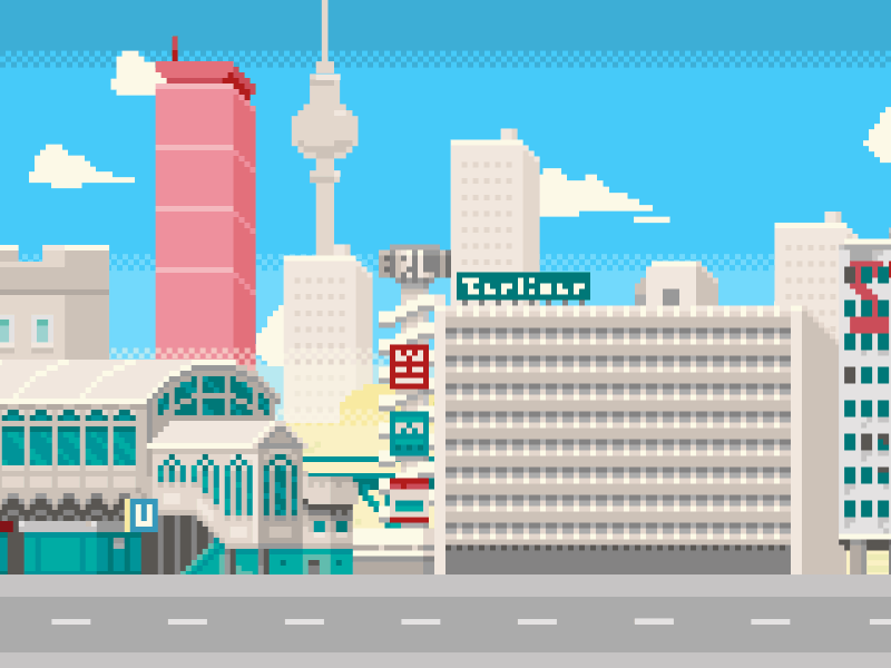 Pixel City Steam Workshop::Pixel Art City Vol.1 (The Future)