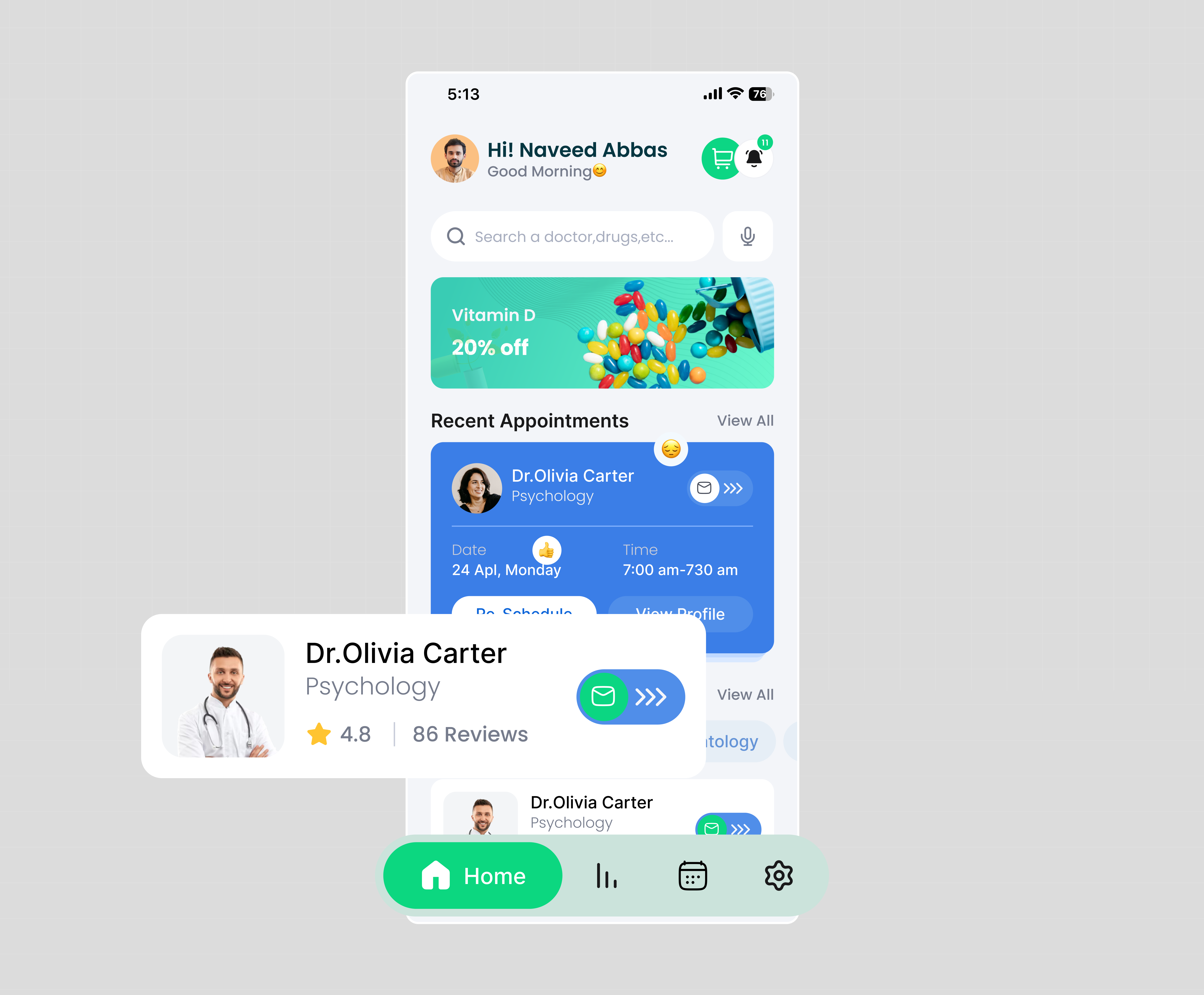 Wellness Health mobile App UI Design by Naveed Abbas on Dribbble