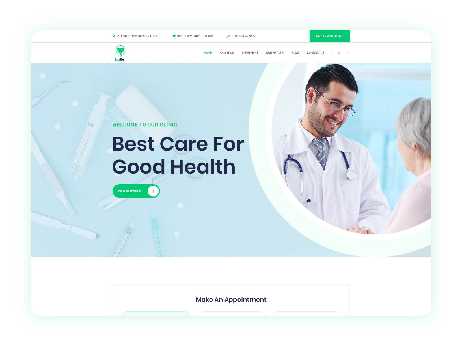 Medical Homepage Design by Mostofa Kamal on Dribbble