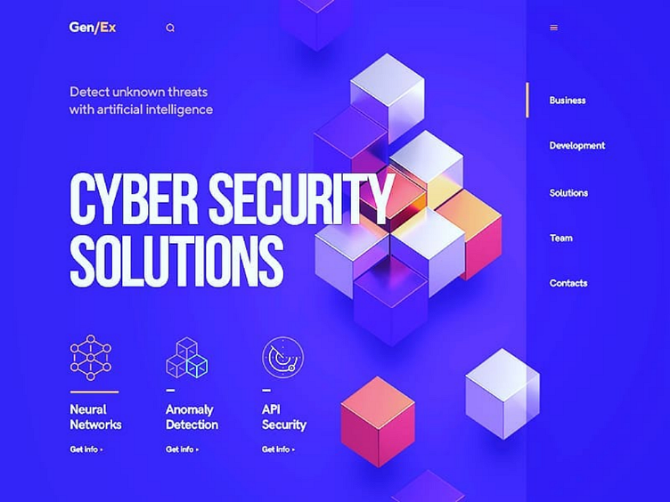 Cyber security website design by dazzler software on Dribbble
