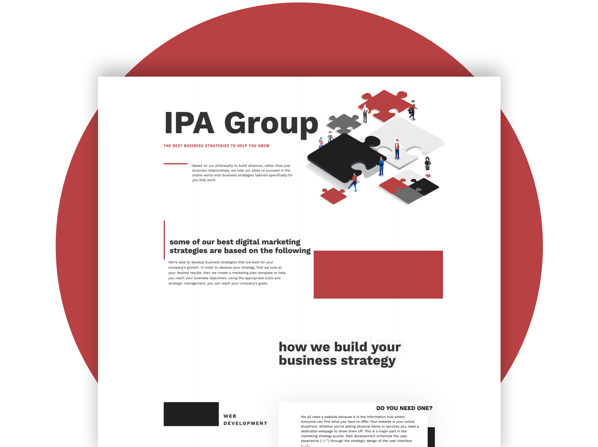 IPA Group Website Redesign by Aaron Ocampo on Dribbble