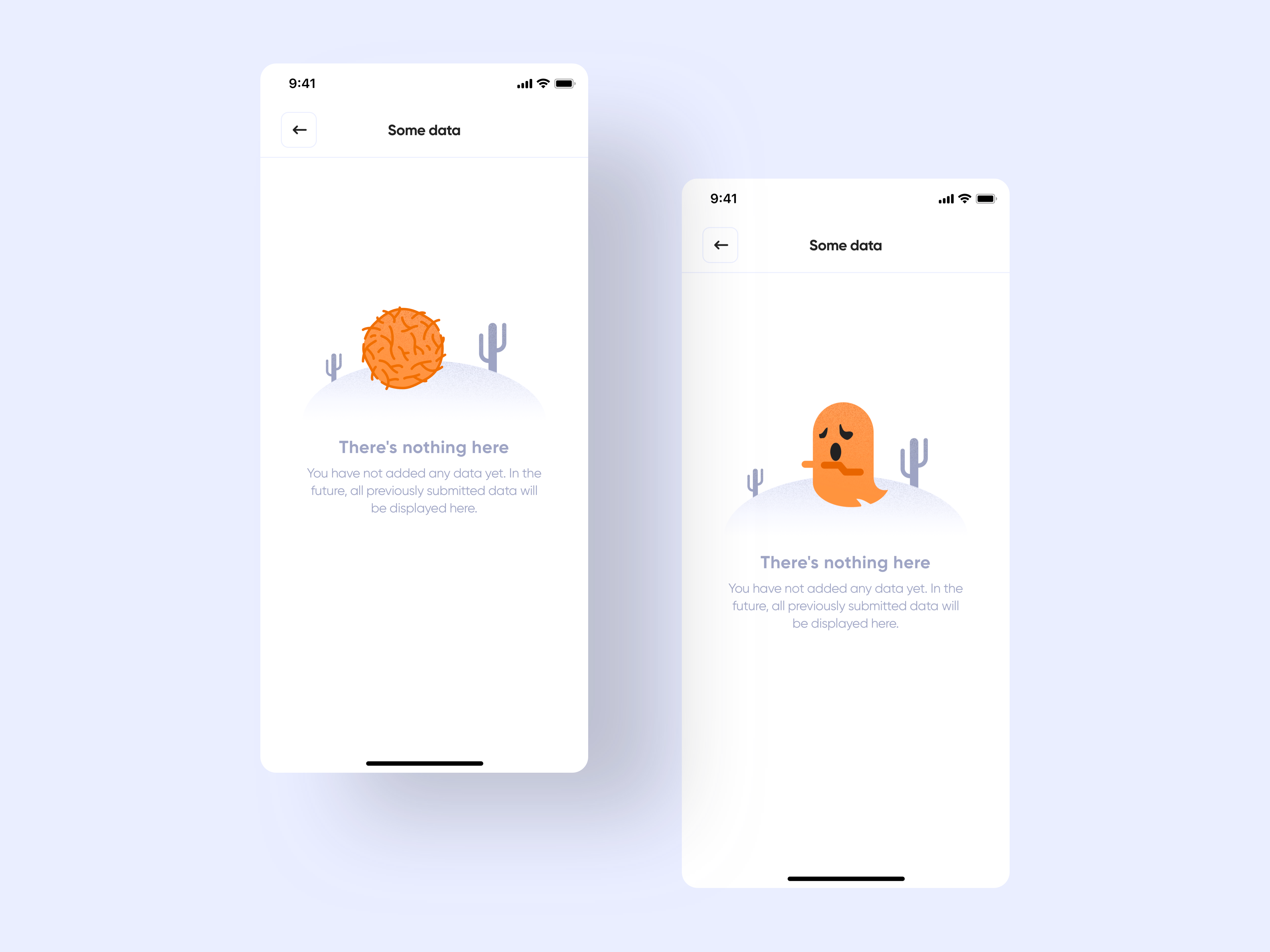Empty state screen by Alexander Plutalov on Dribbble