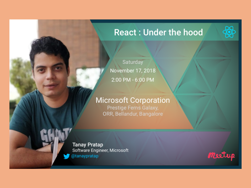 React poster by ruchi choudhary on Dribbble