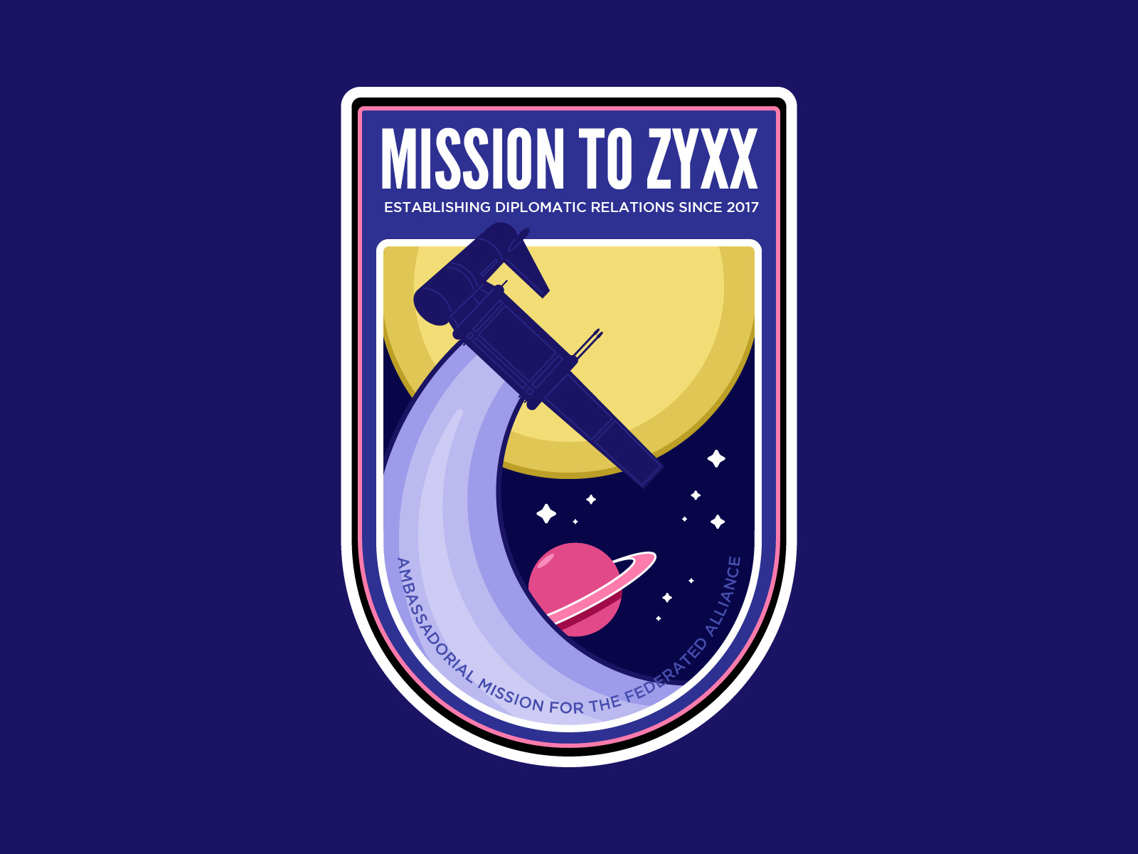 Mission To Zyxx Patch by Kait Beck on Dribbble