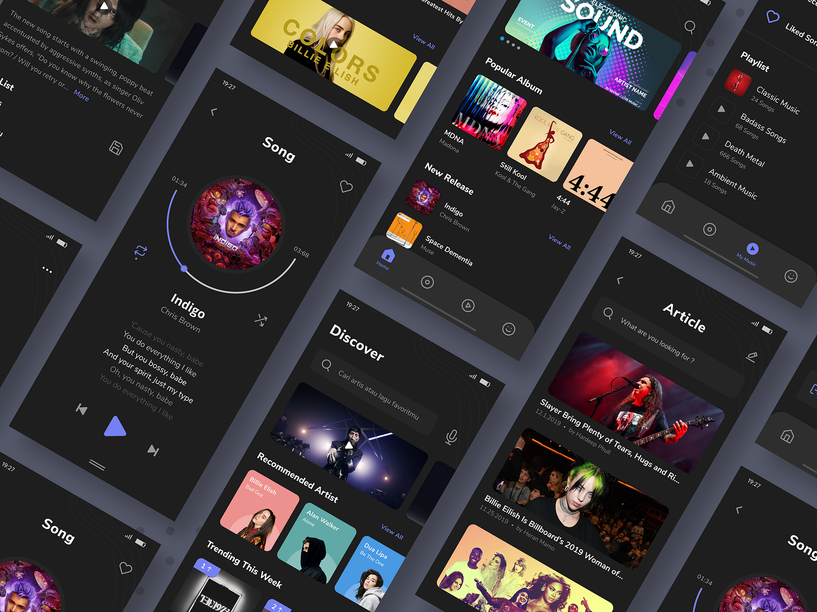 Music Player App by Sasongko Budhi R on Dribbble