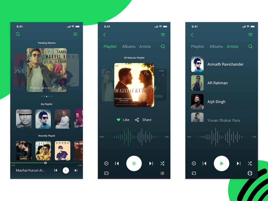 Spotify redesign by Idy_dezign on Dribbble