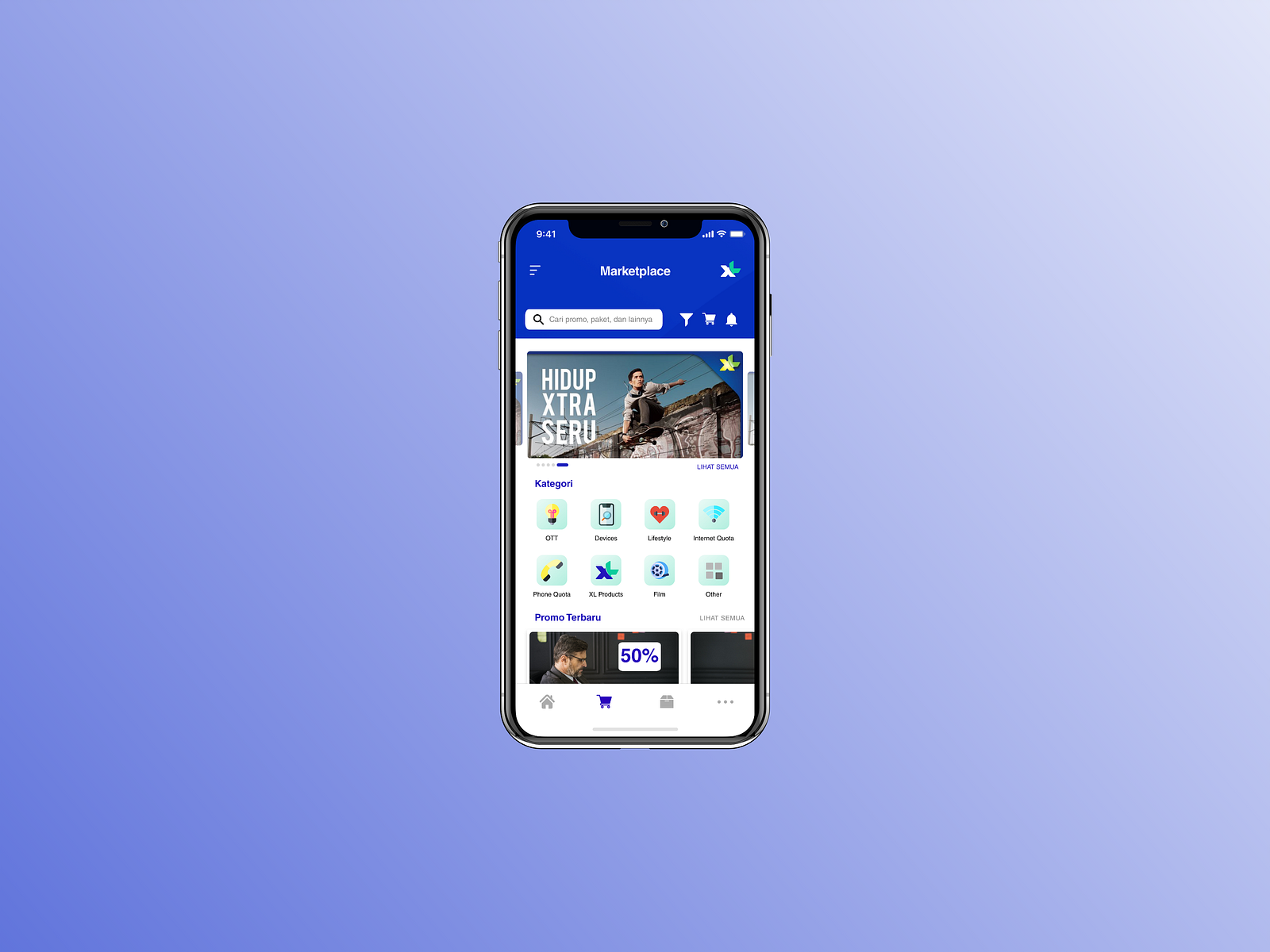 MyXL Redesign - Marketplace Page by Alexander Edi on Dribbble