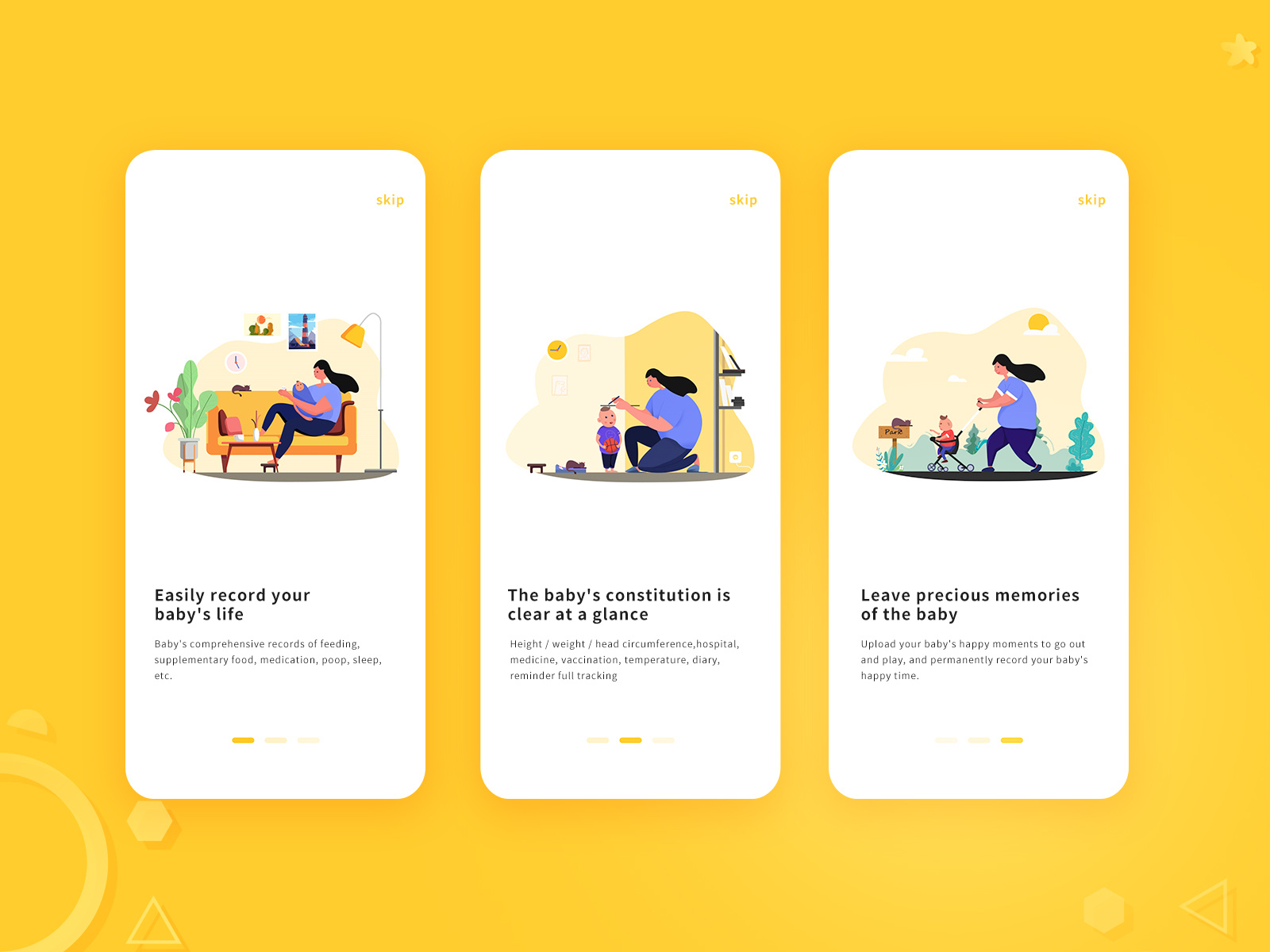 Guide pages by Borlin on Dribbble