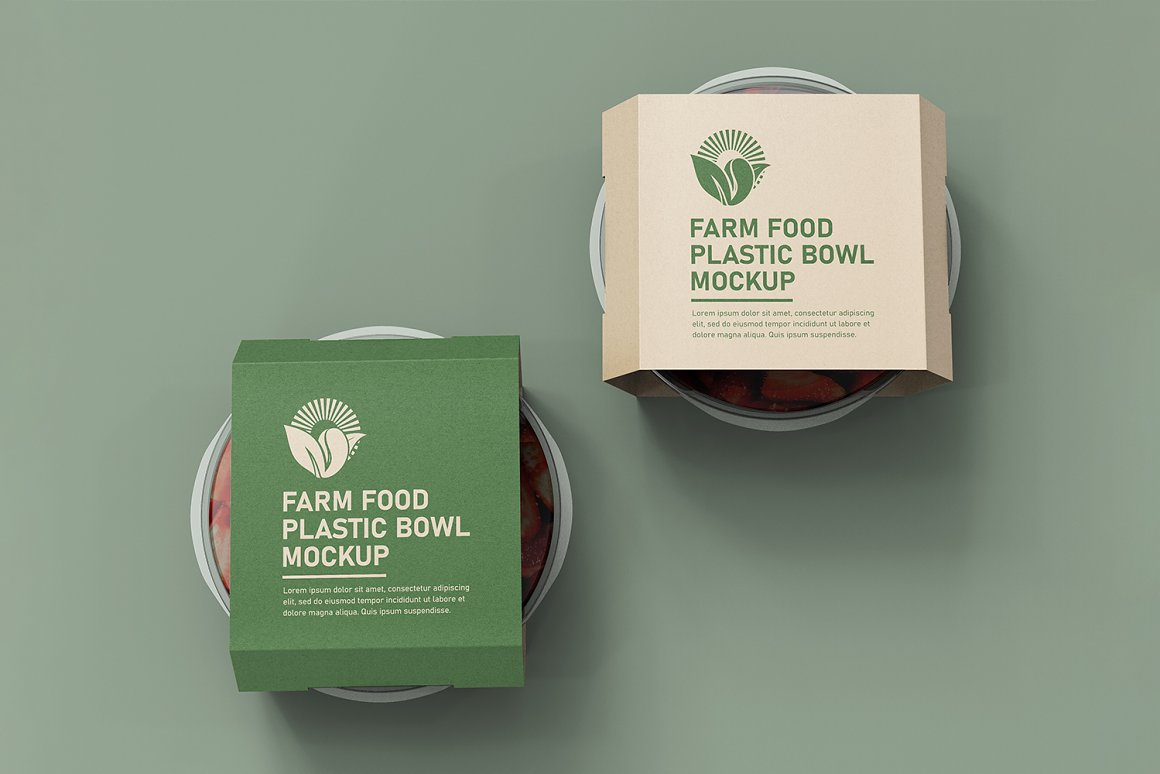 Plastic Food Container Mockup by Hazel Jacob on Dribbble