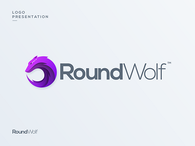 RoundWolf Logo design by Lelevien on Dribbble