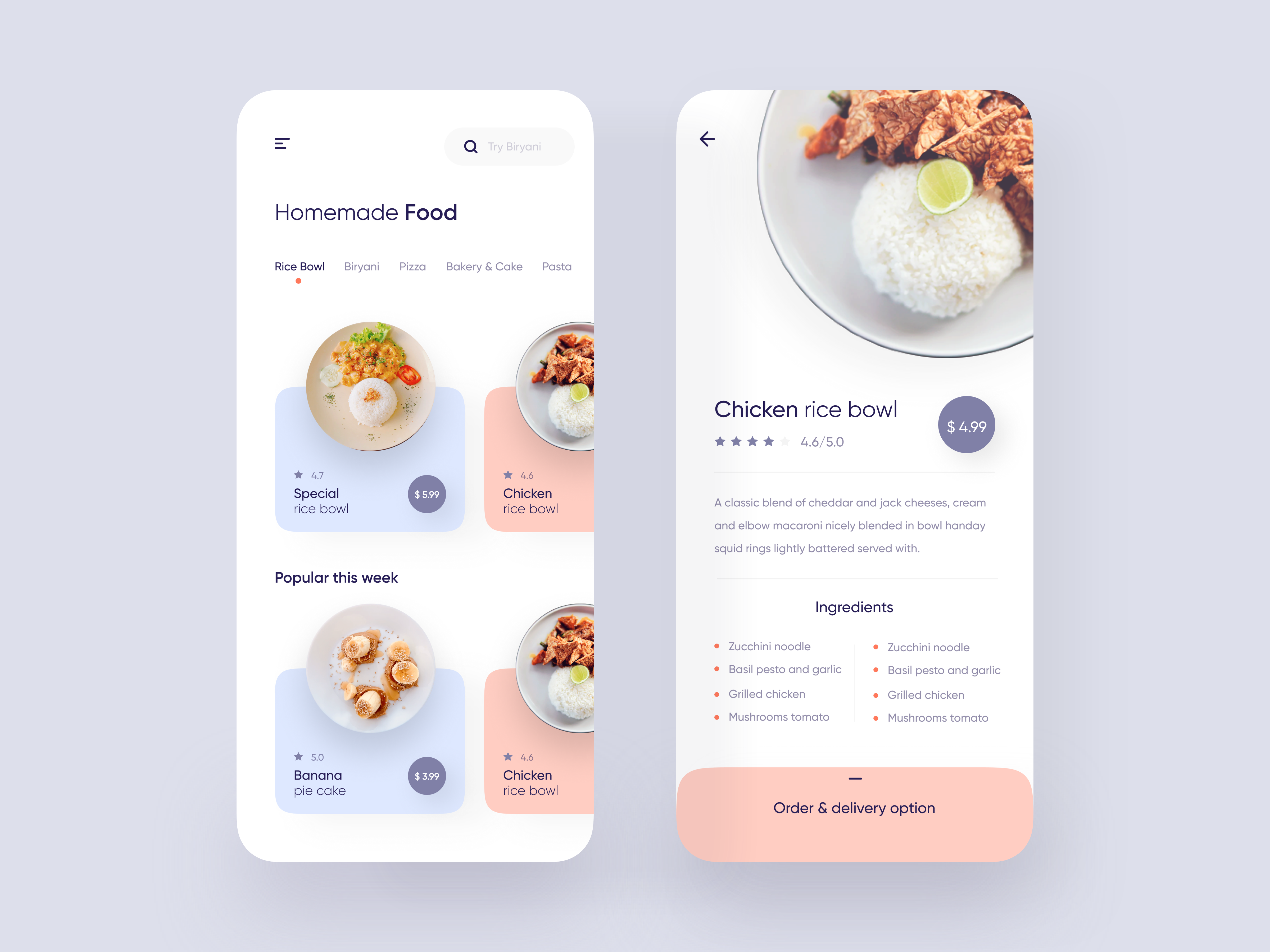 Homemade Food Delivery App by Shafiuddin Ahmed on Dribbble