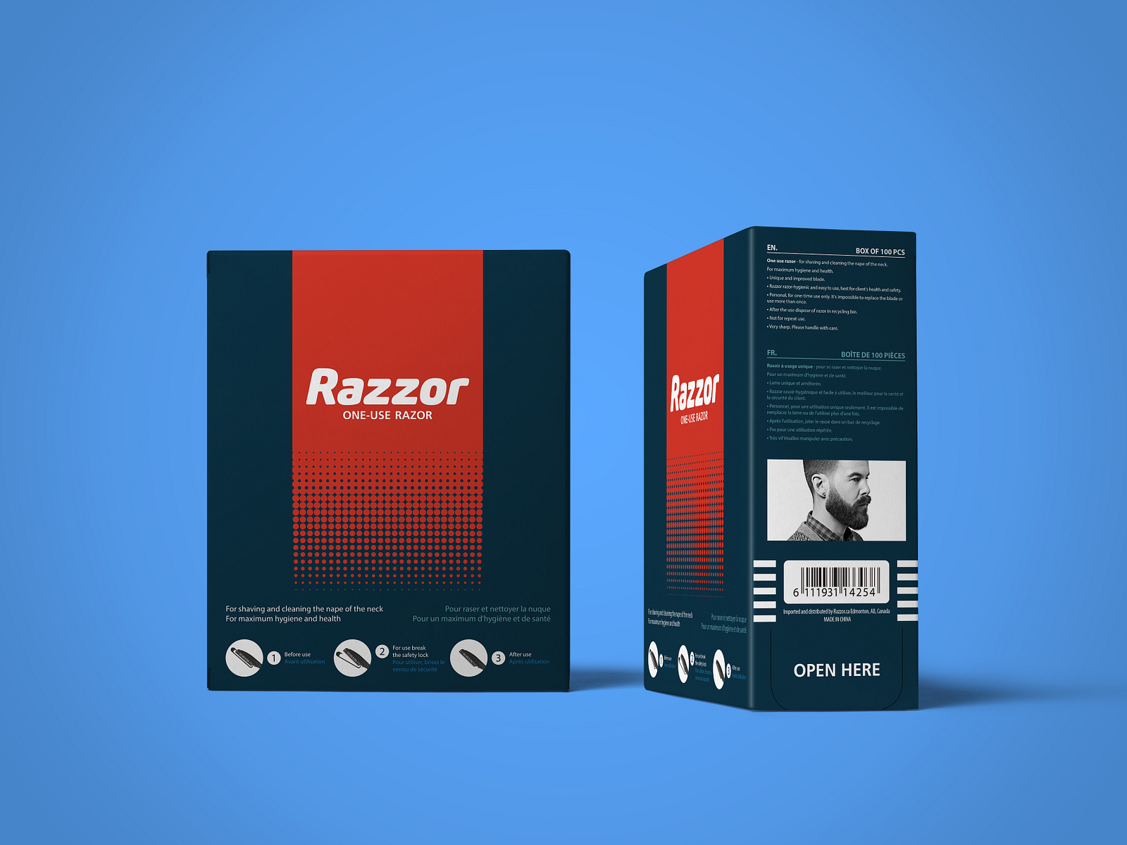 Razor Packaging Design by Ana Karina Mendez on Dribbble