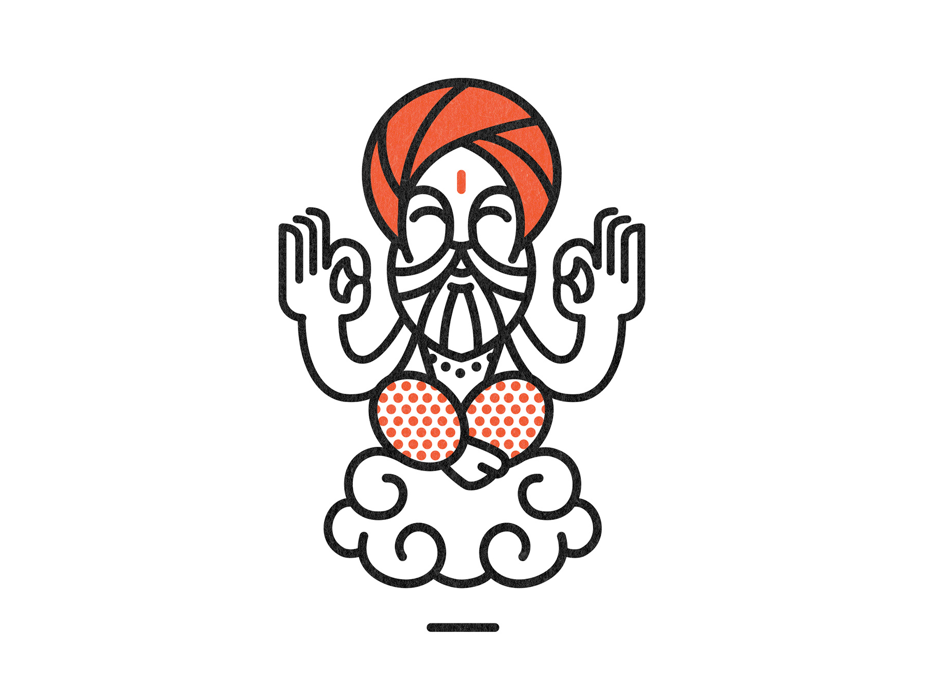 Monk mascot by Dima Je on Dribbble