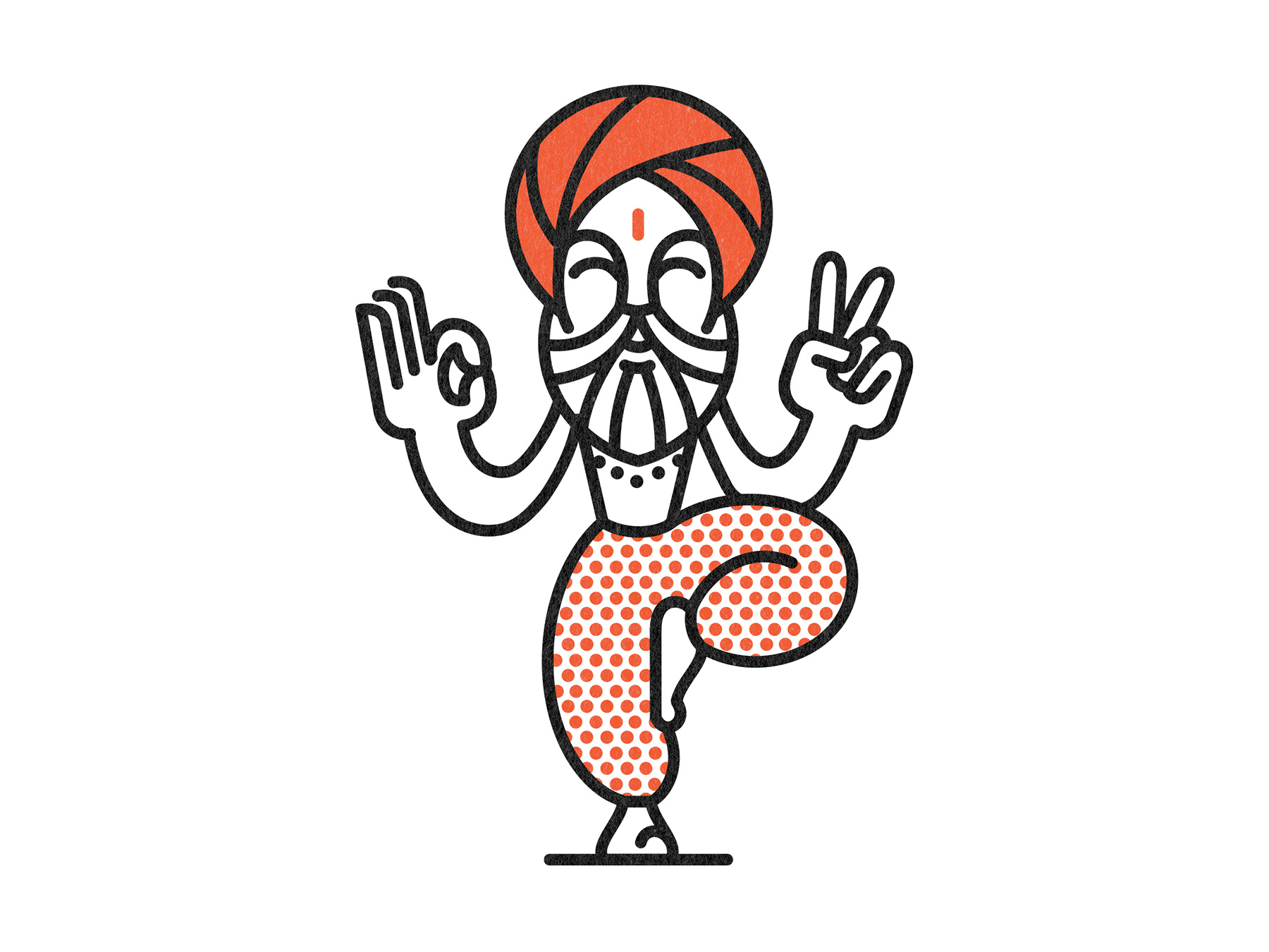 Monk mascot by Dima Je on Dribbble