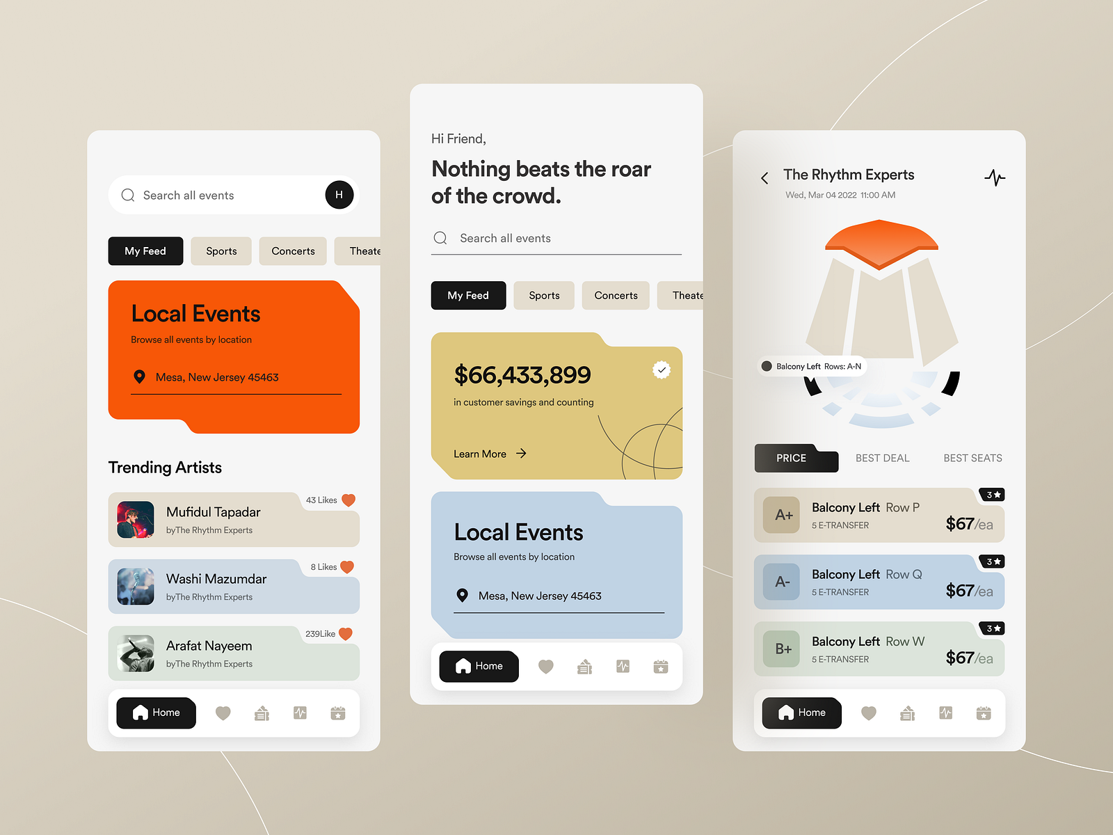 Event Planner App by Ofspace on Dribbble